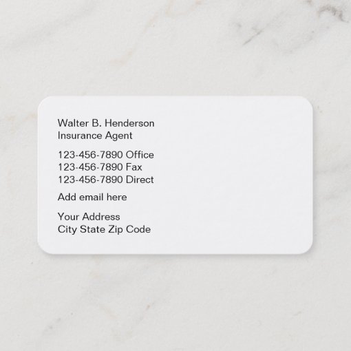 Smart Life Insurance Business Card | Zazzle