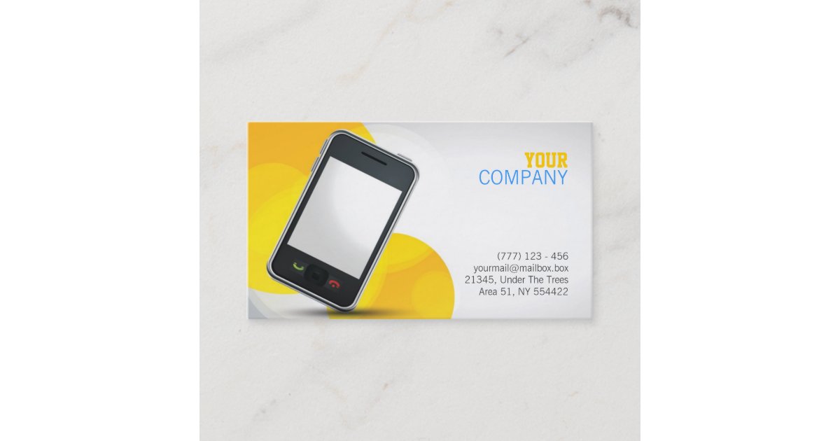 smart phone business card | Zazzle