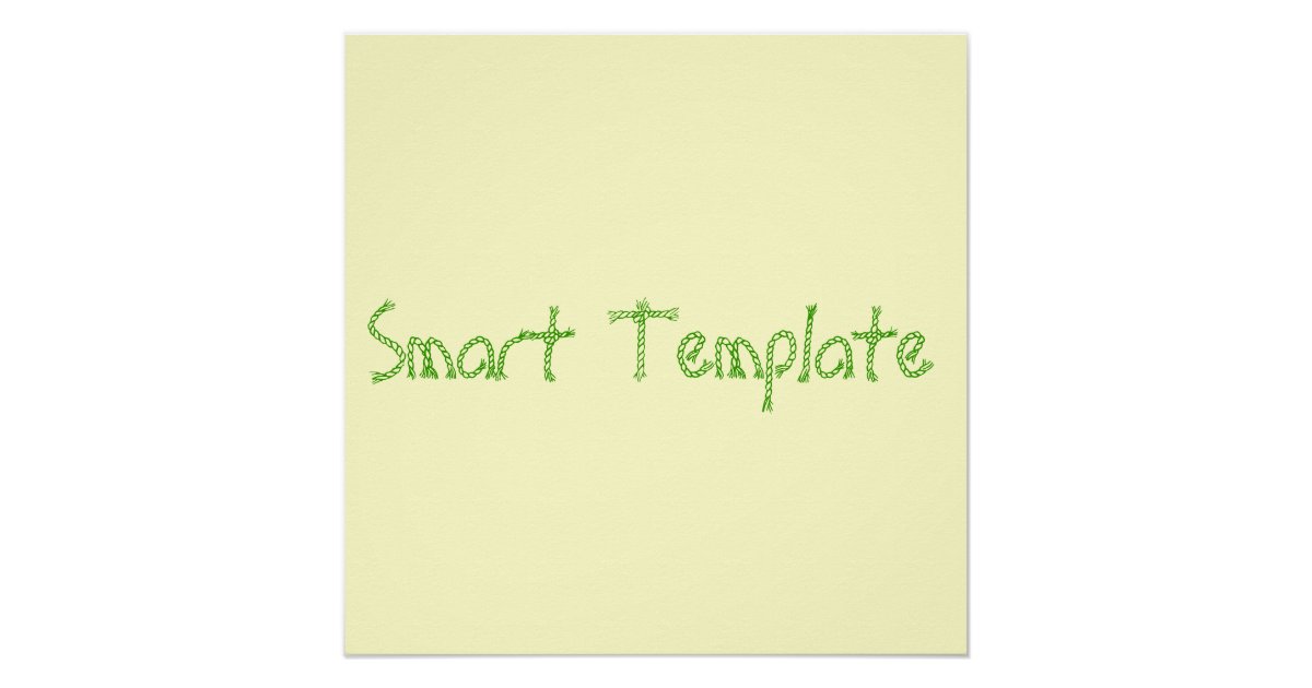 Smart Template Poster Template | Zazzle