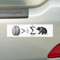 Smarter Than The Average Bear Bumper Sticker | Zazzle