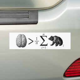 Smarter Than The Average Bear Bumper Sticker | Zazzle