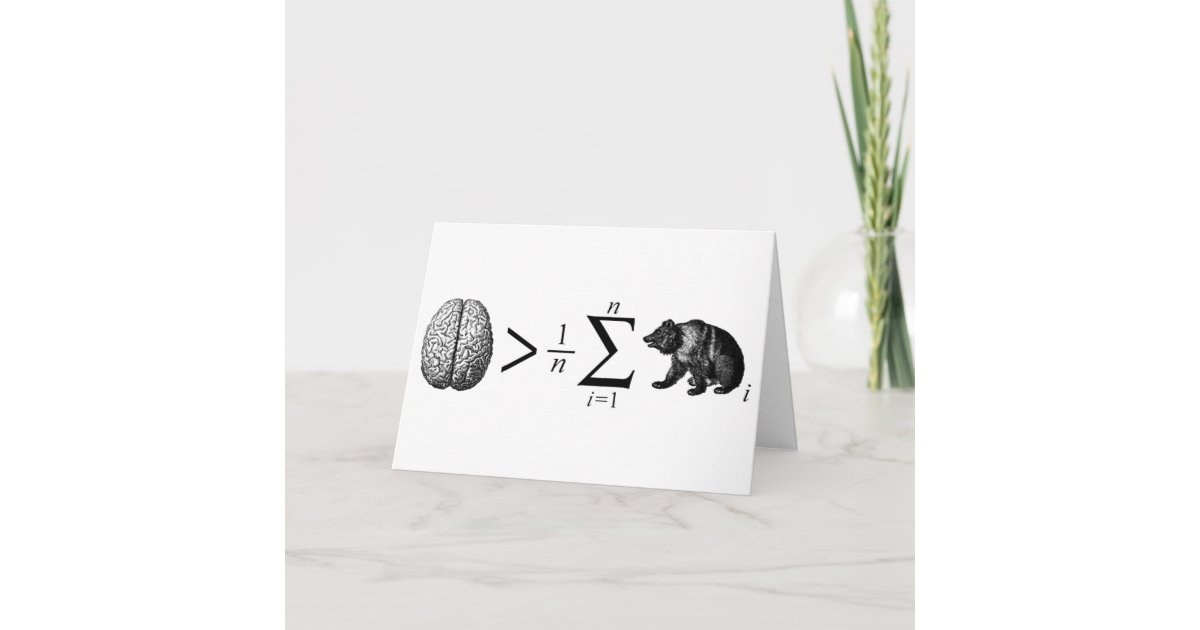 Smarter Than The Average Bear Holiday Card | Zazzle