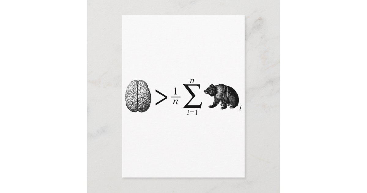 Smarter Than The Average Bear Postcard | Zazzle