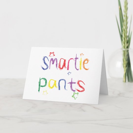 Smartie Pants fun congratulations Card | Zazzle.com