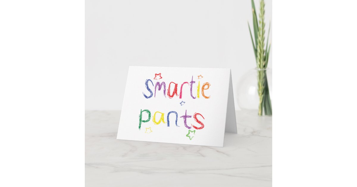 Smartie Pants fun congratulations Card | Zazzle.com
