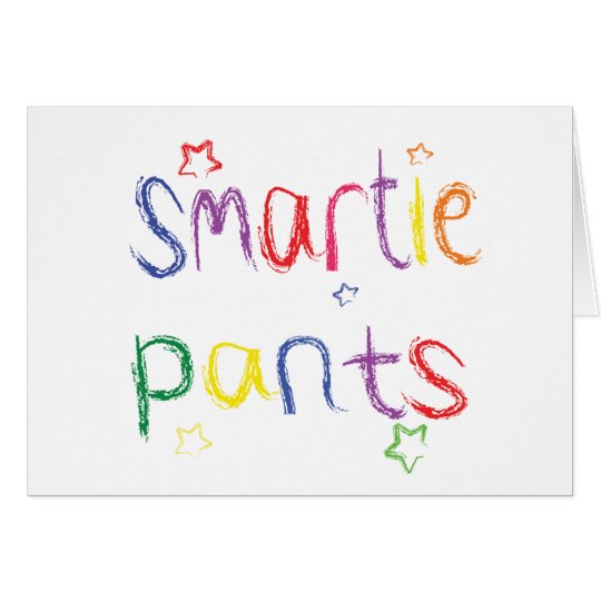Smartie Pants fun congratulations Card | Zazzle