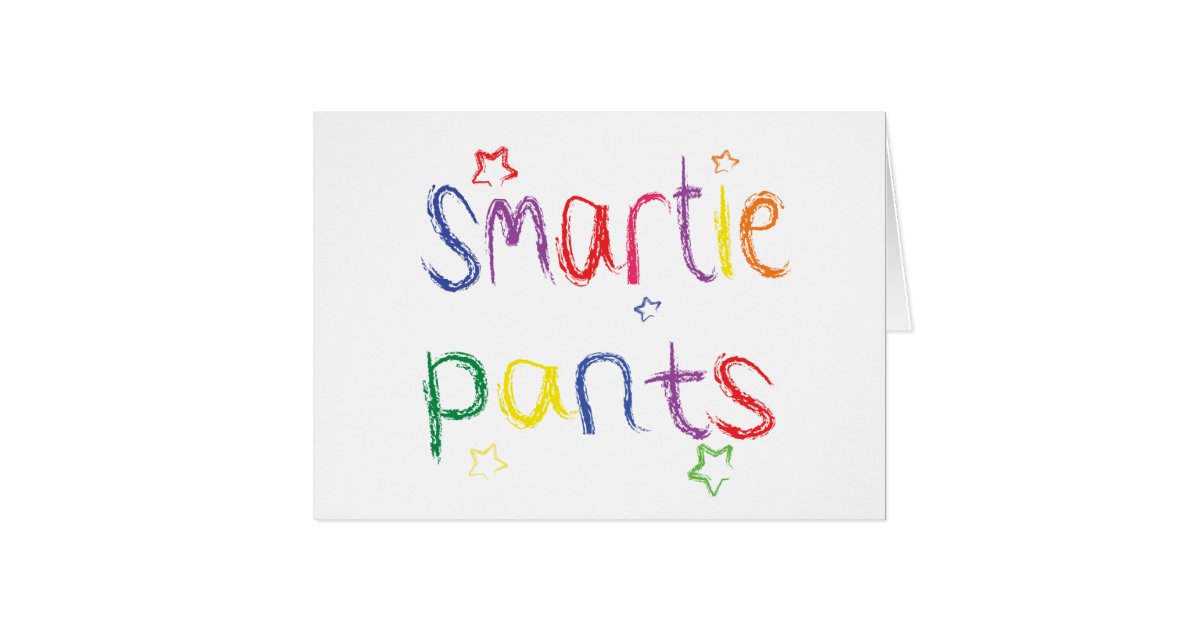 Smartie Pants fun congratulations Card | Zazzle