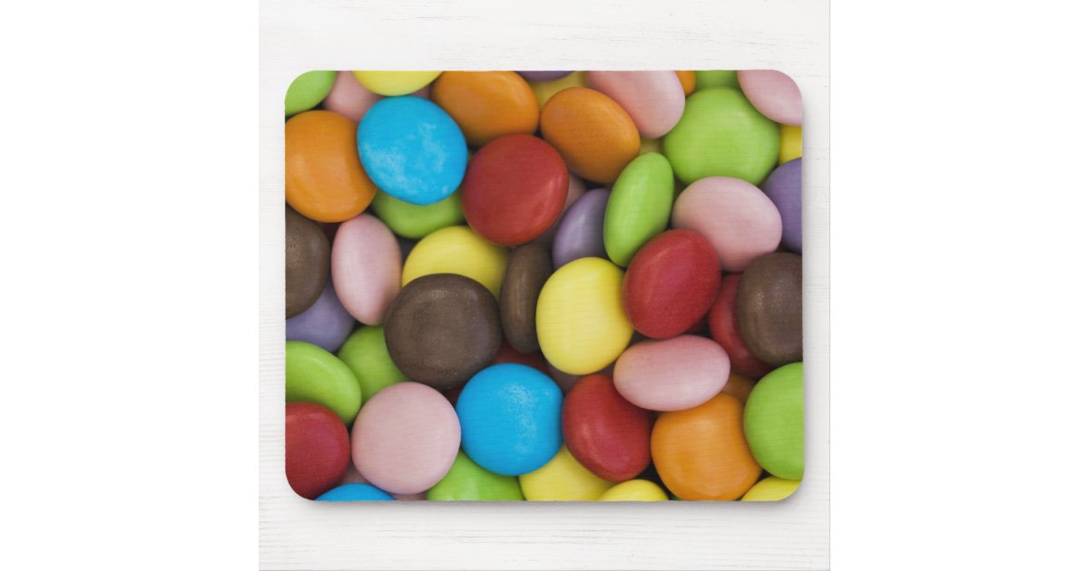 smarties background mouse mat | Zazzle
