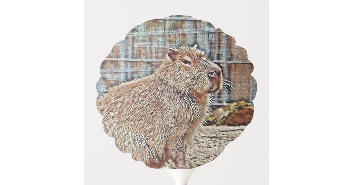 SmartMix Animal- Capybara Balloon | Zazzle