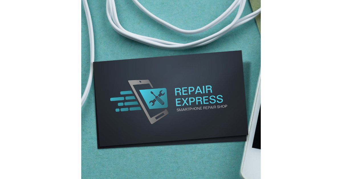 Smartphone Express Repair Business Card | Zazzle