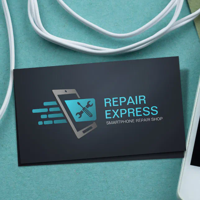 Smartphone Express Repair Business Card | Zazzle