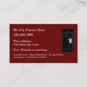Smartphone Repair Services Modern Business Card | Zazzle