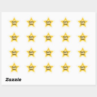 Smarty Pants - Sarcastic Gold Star Awards Star Sticker | Zazzle
