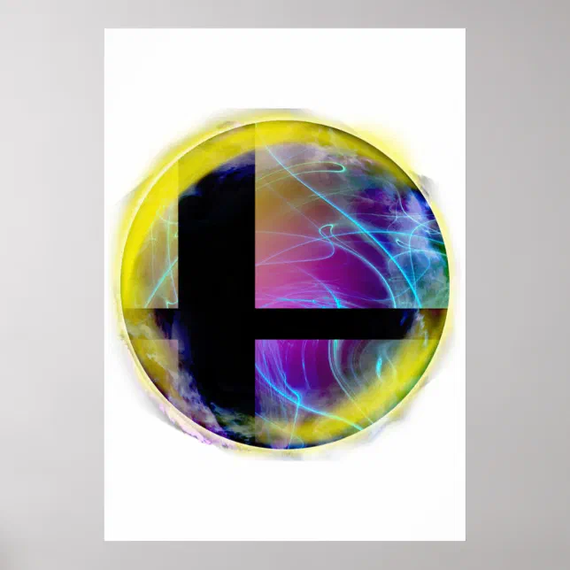 Smash Ball Emblem From Super Smash Bros Poster | Zazzle