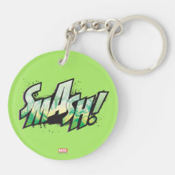 SMASH! Word Graphic Keychain | Zazzle