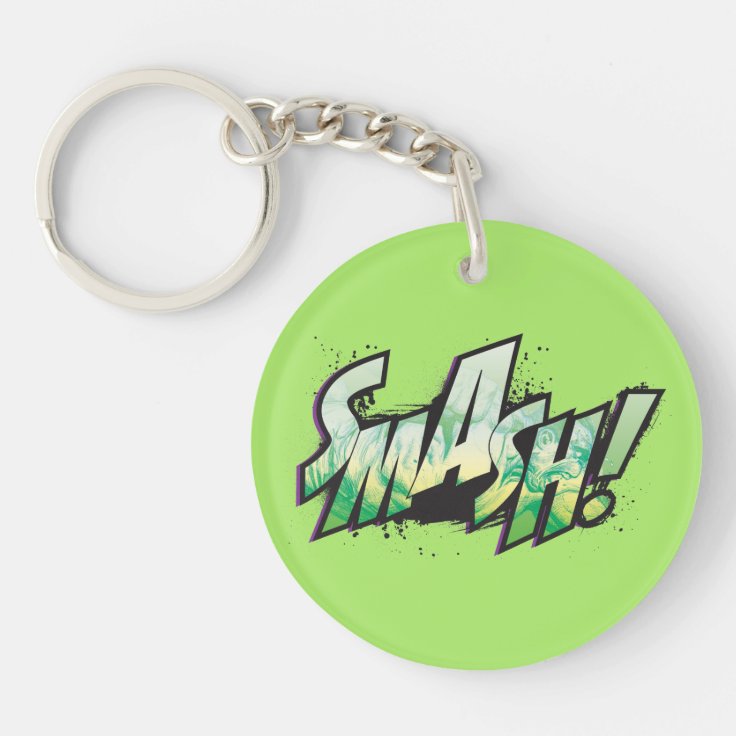 SMASH! Word Graphic Keychain | Zazzle