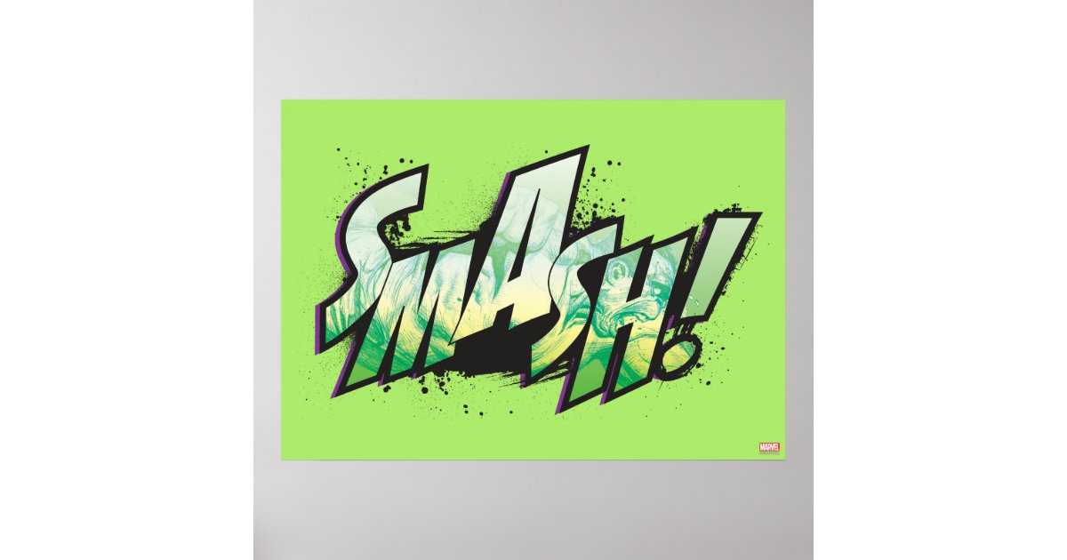 SMASH! Word Graphic Poster | Zazzle