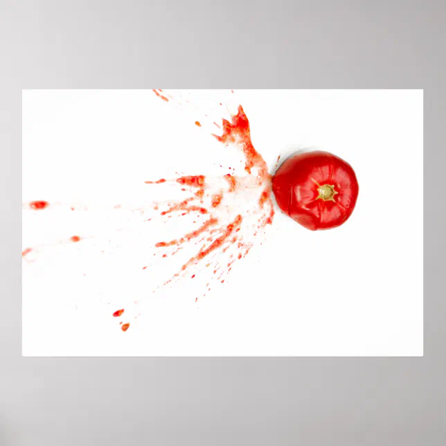 Smashed Tomato Poster | Zazzle