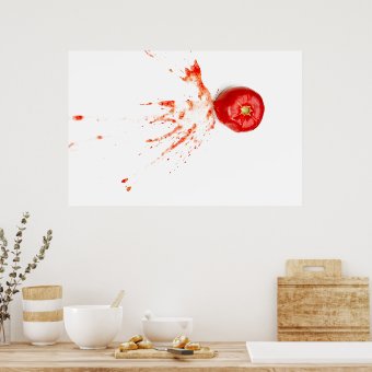 Smashed Tomato Poster | Zazzle