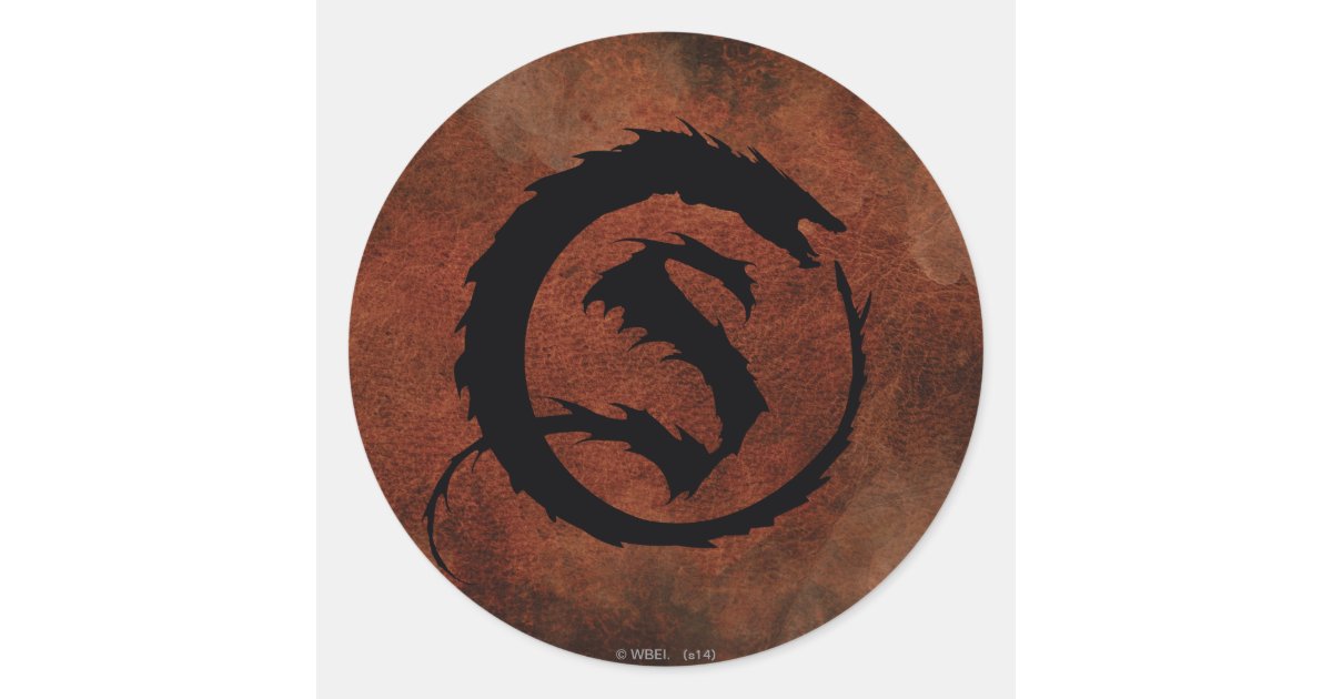 SMAUG™ Logo Classic Round Sticker | Zazzle