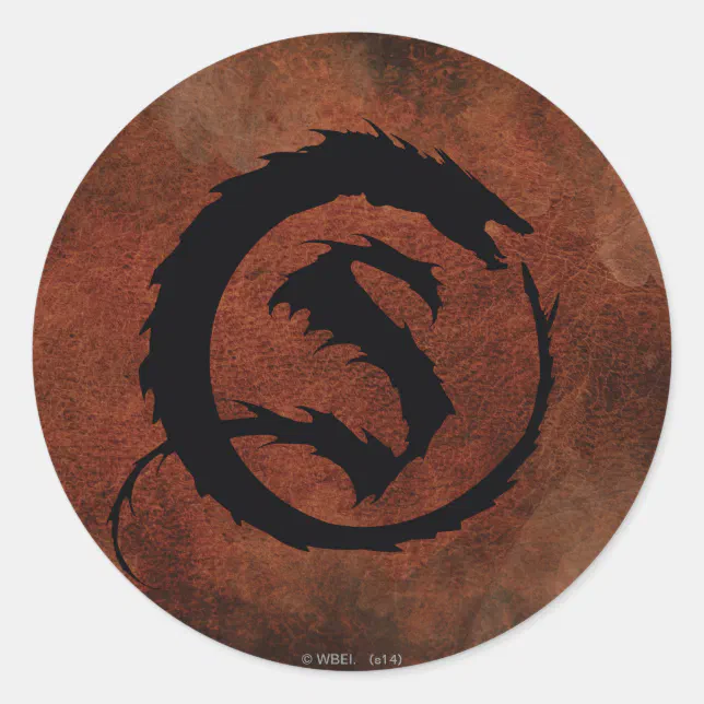 SMAUG™ Logo Classic Round Sticker | Zazzle