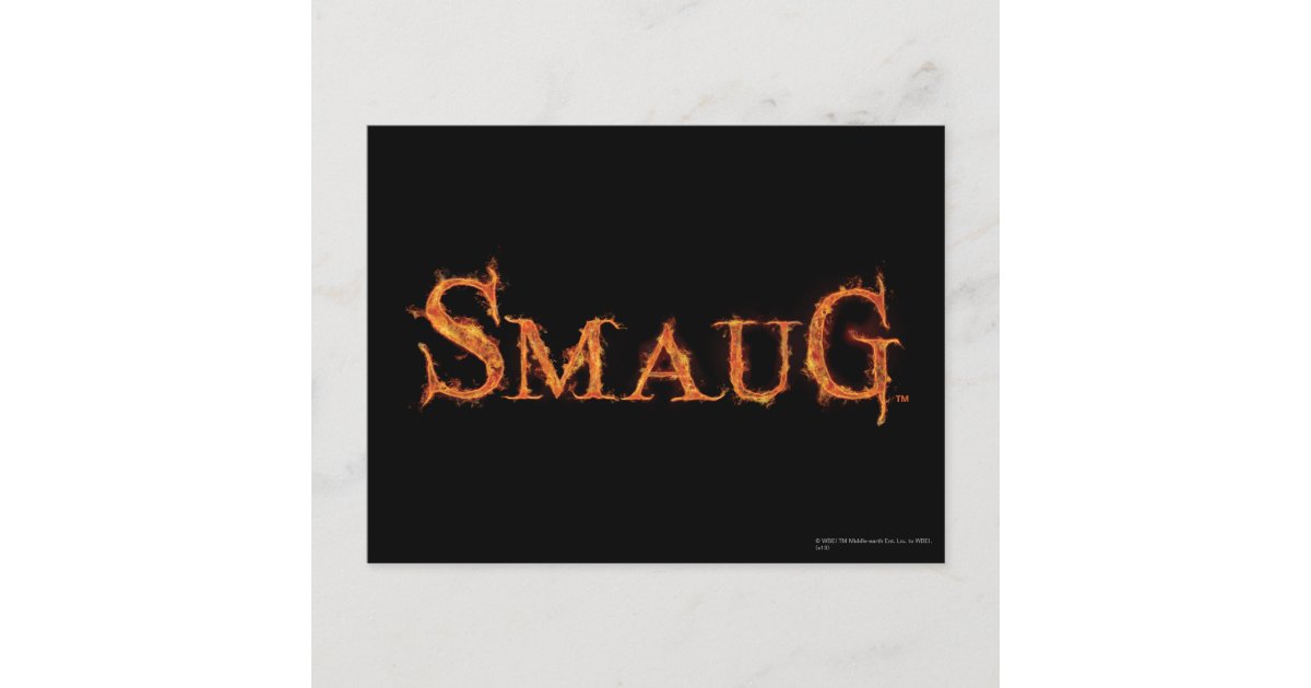 SMAUG™ Name Graphic Postcard | Zazzle