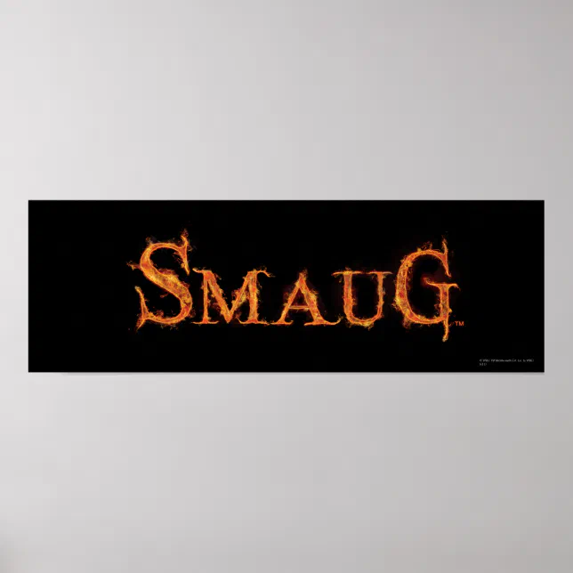 SMAUG™ Name Graphic Poster | Zazzle