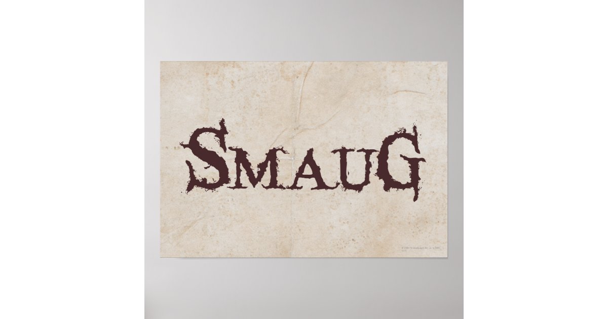 SMAUG™ Name Poster | Zazzle