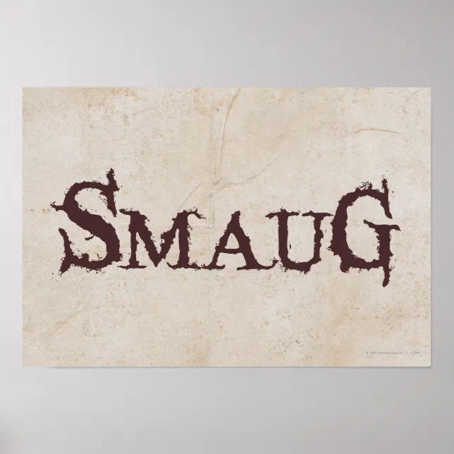 SMAUG™ Name Poster | Zazzle
