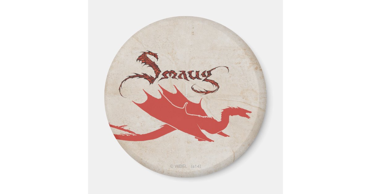 SMAUG™ Silhouette & Name Magnet | Zazzle