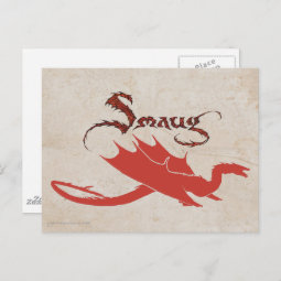 SMAUG™ Silhouette & Name Postcard | Zazzle