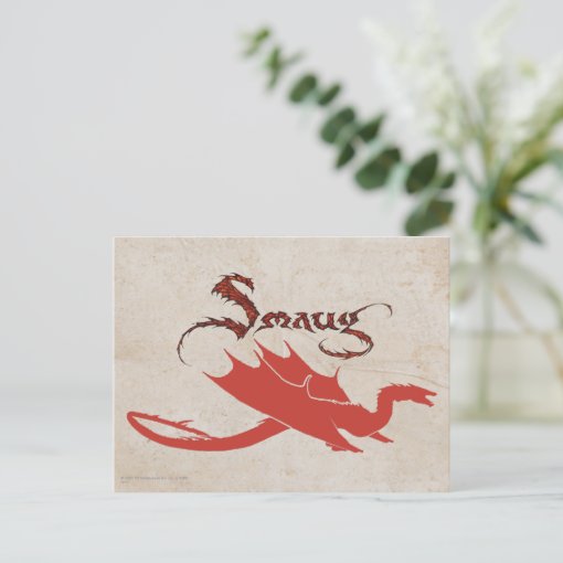 SMAUG™ Silhouette & Name Postcard | Zazzle
