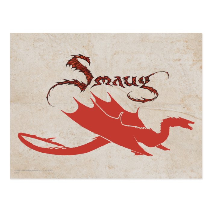 SMAUG™ Silhouette & Name Postcard | Zazzle.com