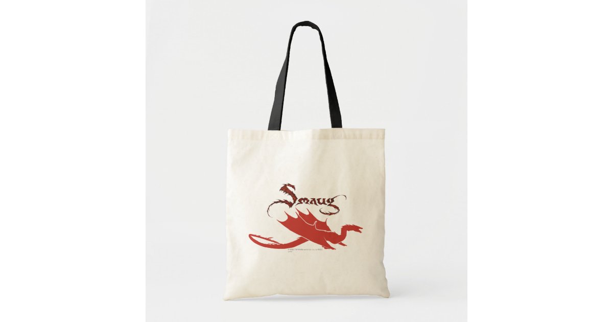 SMAUG™ Silhouette & Name Tote Bag | Zazzle