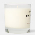 Smells Like Retirement | Monogram Congratulations Scented Candle | Zazzle