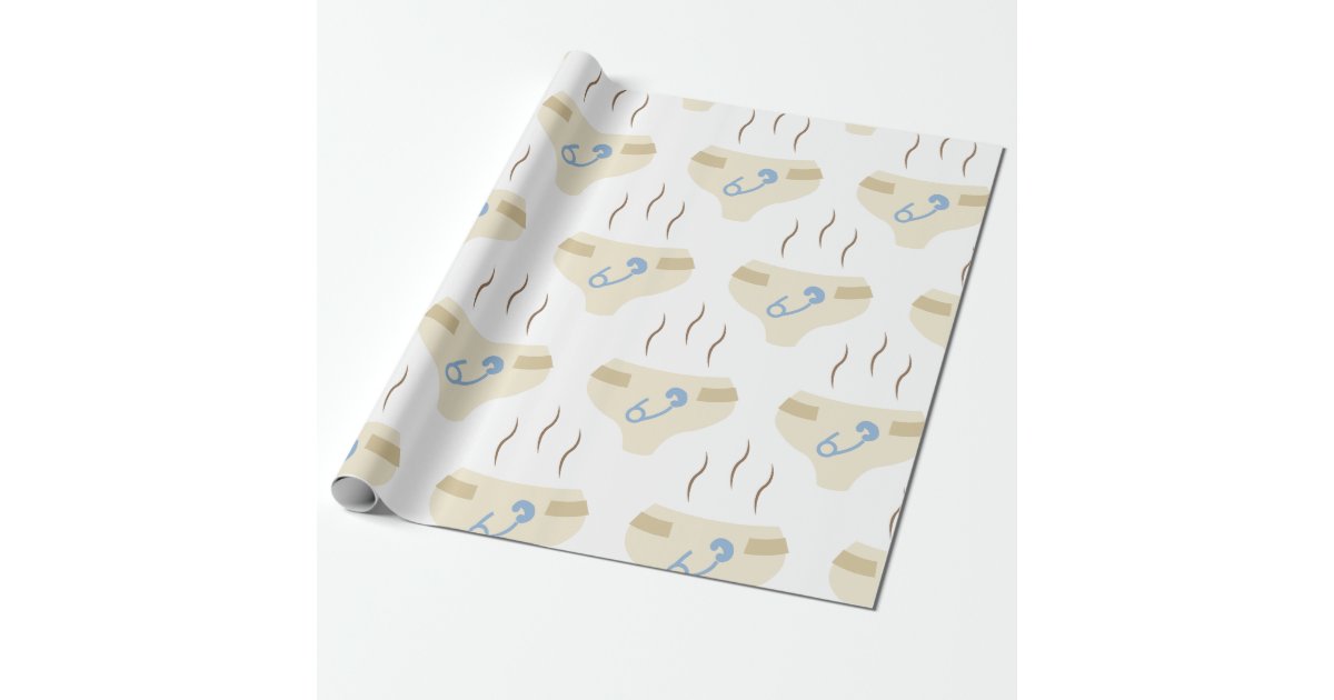 Smelly Diaper Wrapping Paper | Zazzle