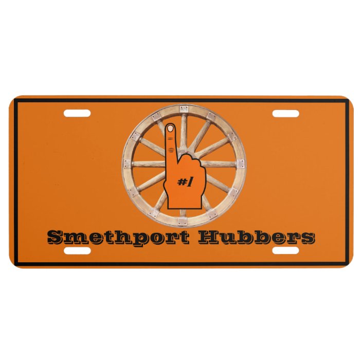 Smethport Hubbers #1 Fan License Plate | Zazzle.com