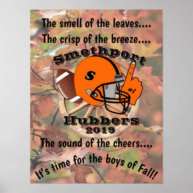 Smethport Hubbers Boys of Fall Poster | Zazzle
