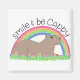 Smile and Be Cappy cute happy capybara Magnet | Zazzle