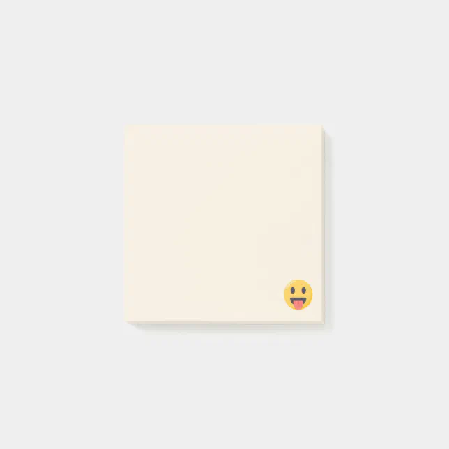 Smile and Tongue Out Emoji Post-it Notes | Zazzle