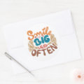 Smile Big Laugh Often: Joyful Classic Round Sticker | Zazzle
