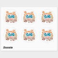 Smile Big Laugh Often: Joyful Classic Round Sticker | Zazzle