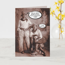 “Smile, Buck” Funny Cartoon Birthday Card | Zazzle
