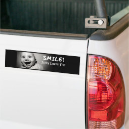 SMILE! BUMPER STICKER | Zazzle