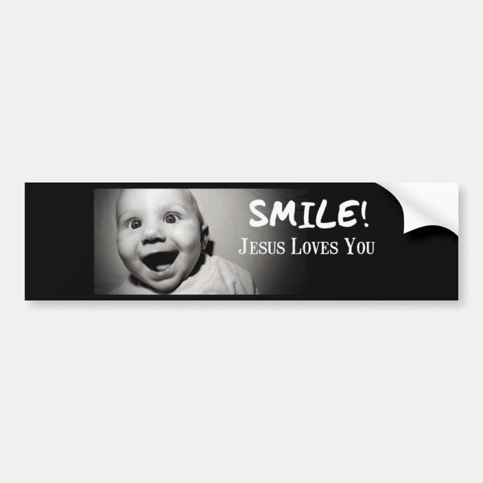 SMILE! BUMPER STICKER | Zazzle.com