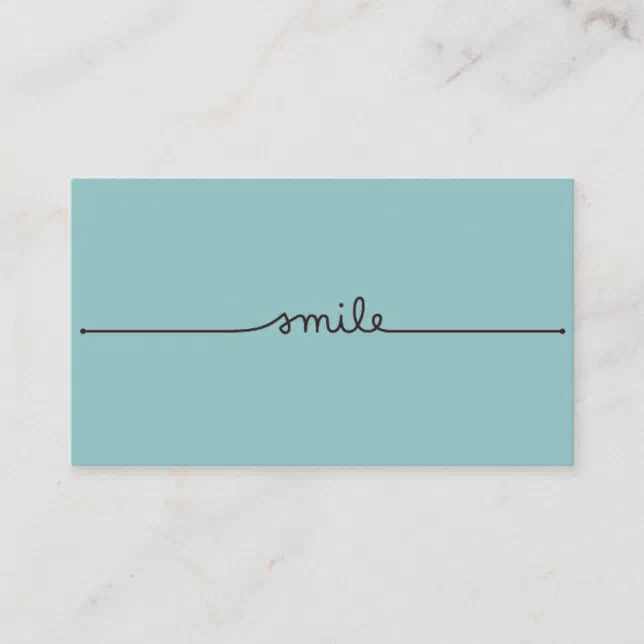 Smile Business Card | Zazzle
