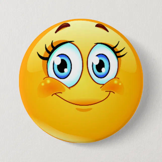 SMILE BUTTON by SRF | Zazzle