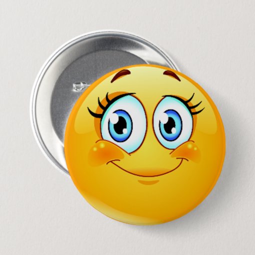 SMILE BUTTON by SRF | Zazzle