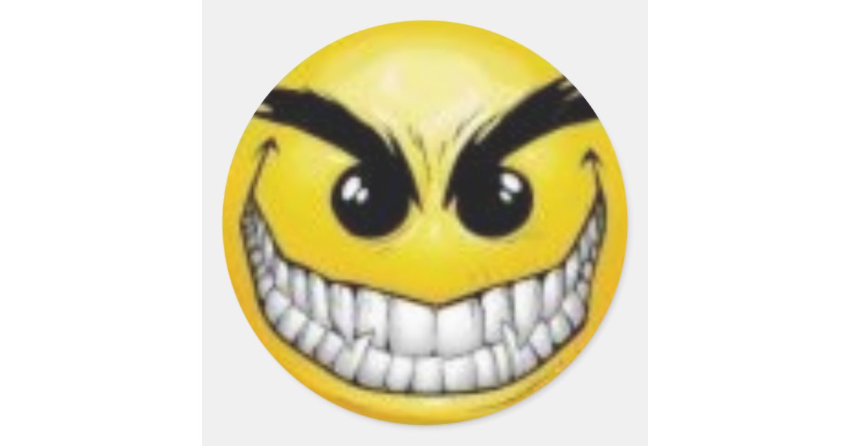 smile classic round sticker | Zazzle