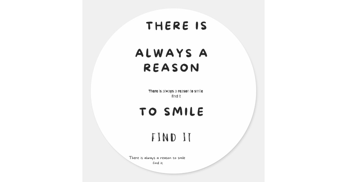 smile is the key classic round sticker | Zazzle